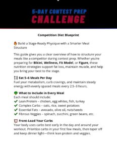 Competition Diet Blueprint | Kimberly Doehnert